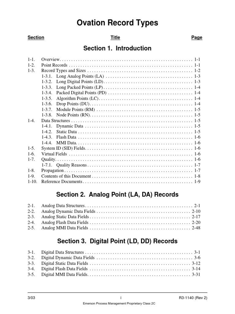 R3 - 1140 Ovation Record Types Reference PDF | PDF | Computer Memory | Bit