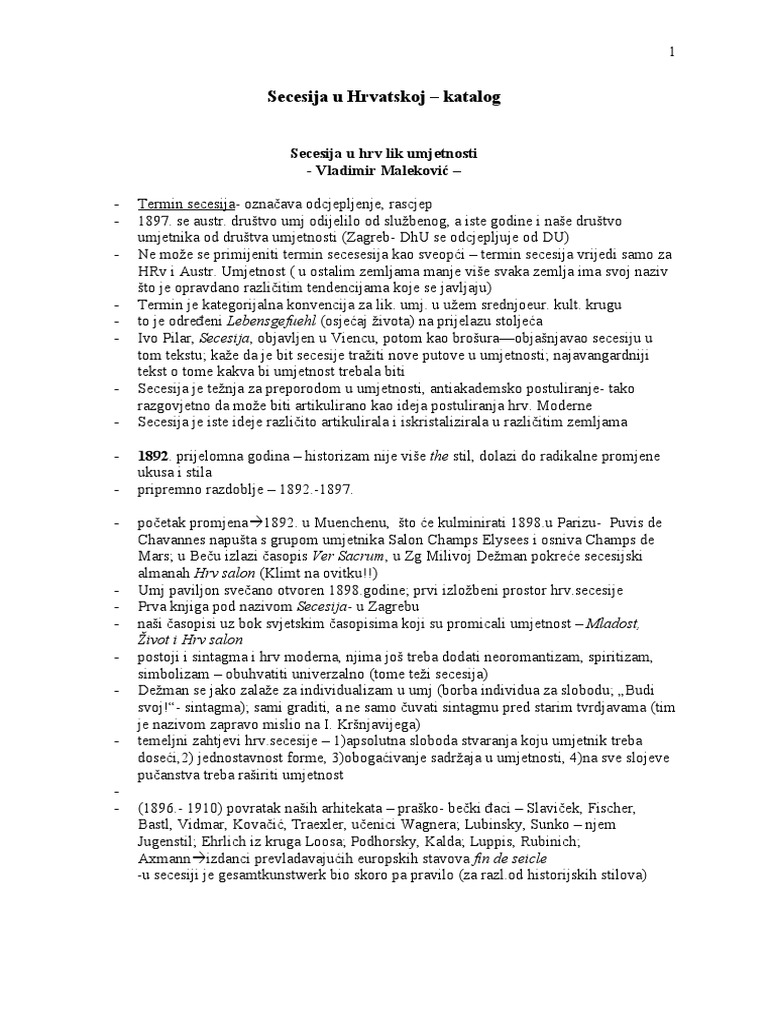 Secesija u Hrvatskoj