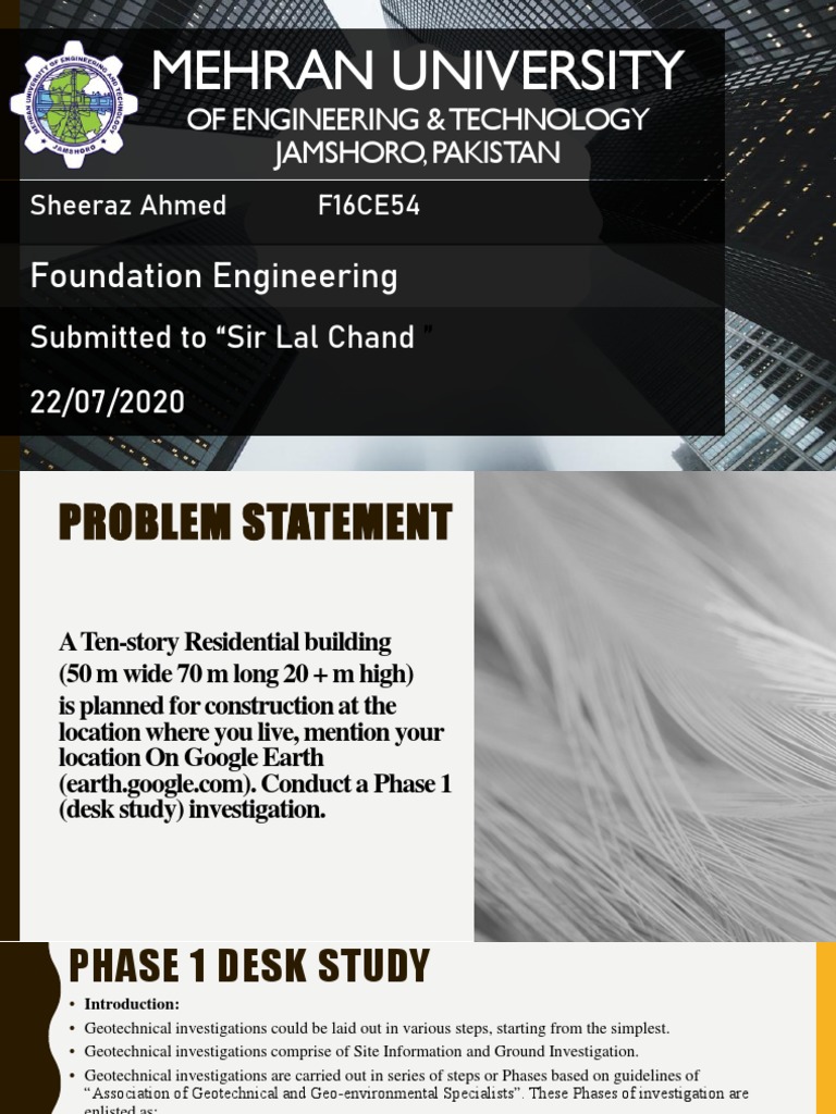 Phase 1 Desk Study Report for the Proposed Ten-Story Residential ...