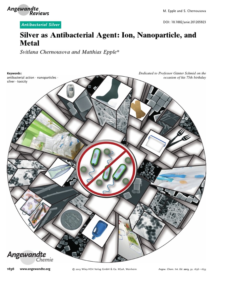 Silver's Antibacterial Properties Explained | PDF | Silver | Solubility