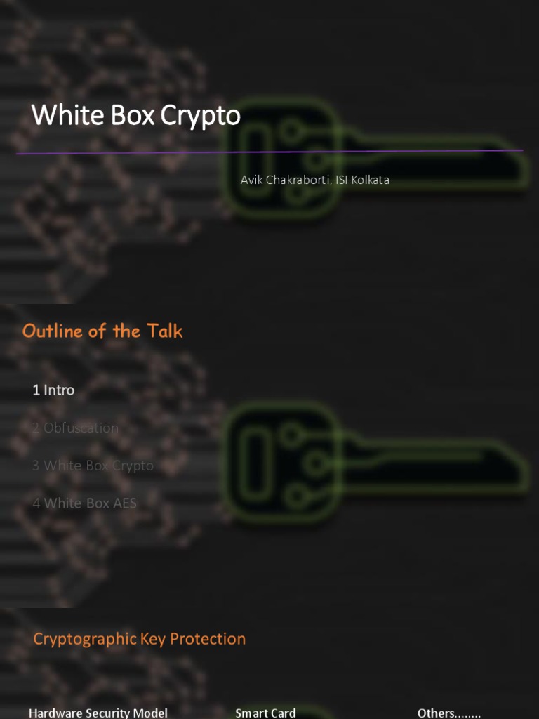 White Box Crypto | Download Free PDF | Cryptography | Smart Card