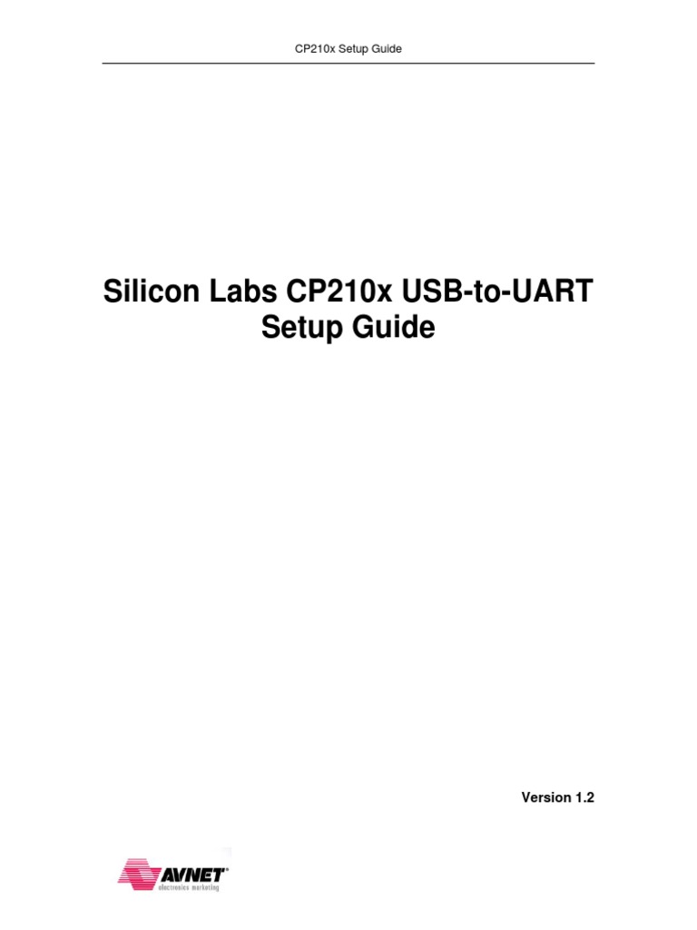 Silicon Labs CP210x USB-to-UART Setup Guide | PDF | Device Driver ...