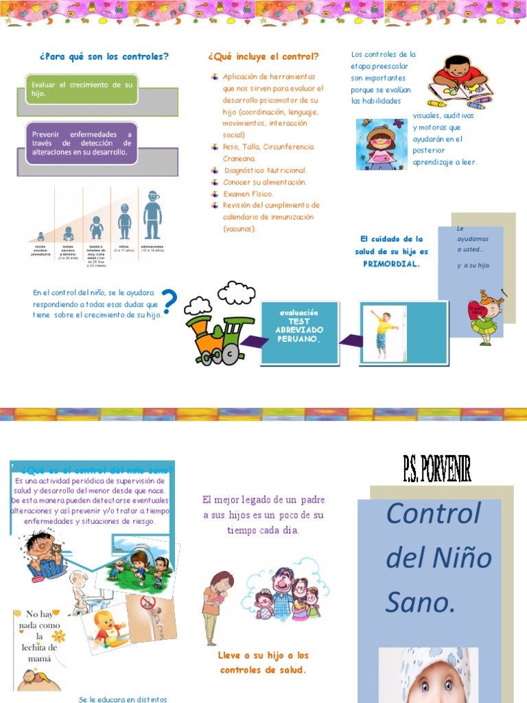 Triptico Cred | PDF | La naturaleza humana | Especialidades Medicas