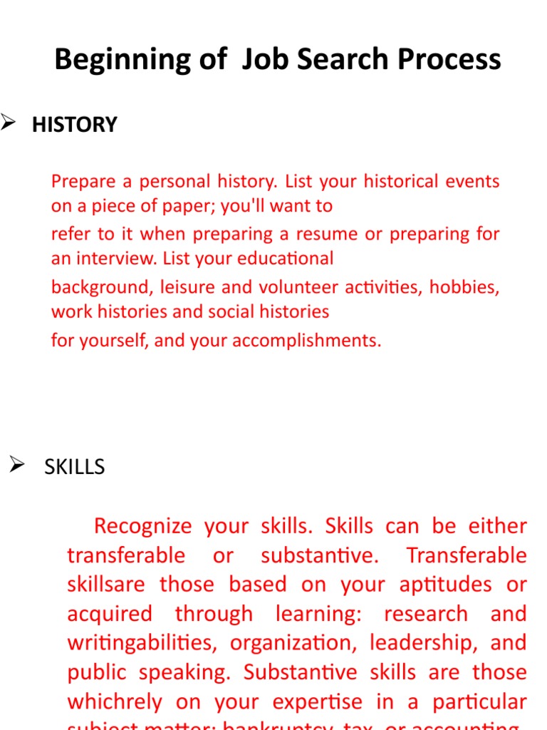 Job Search Preparation Guide | PDF