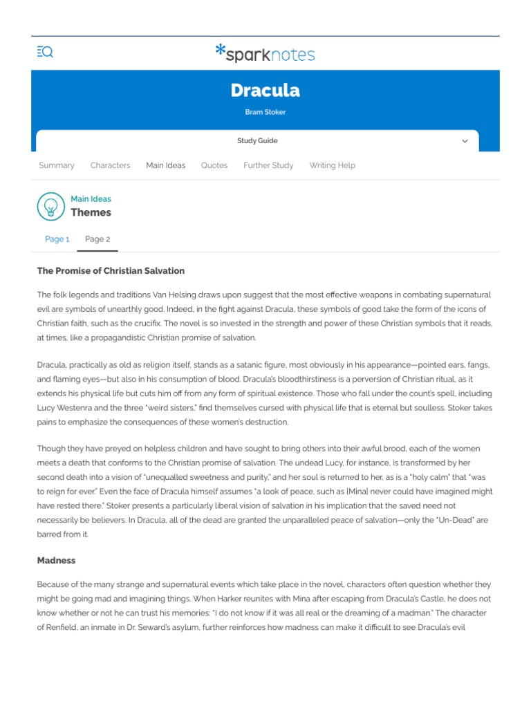 Dracula: Themes | PDF | Count Dracula | Dracula