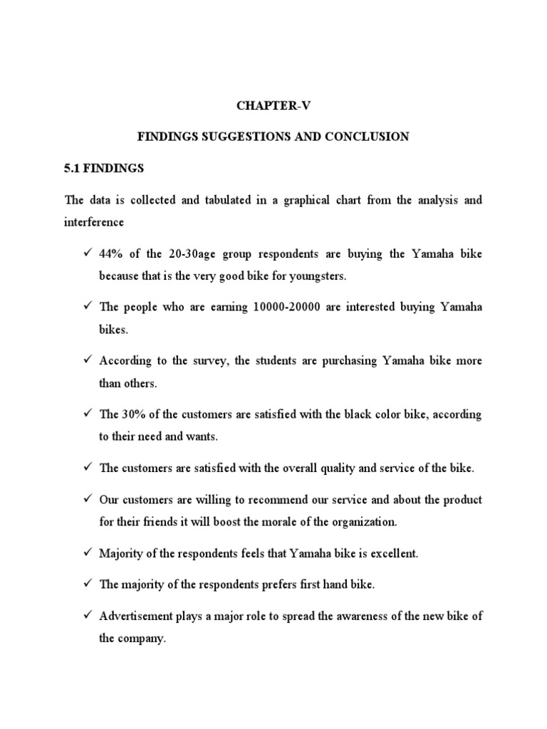 Chapter-V Findings Suggestions and Conclusion 5.1 Findings | PDF ...