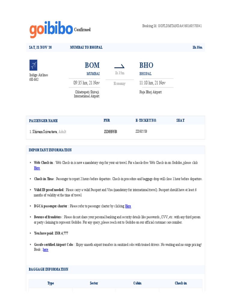Flight Eticket | Download Free PDF | Aviation | Transport