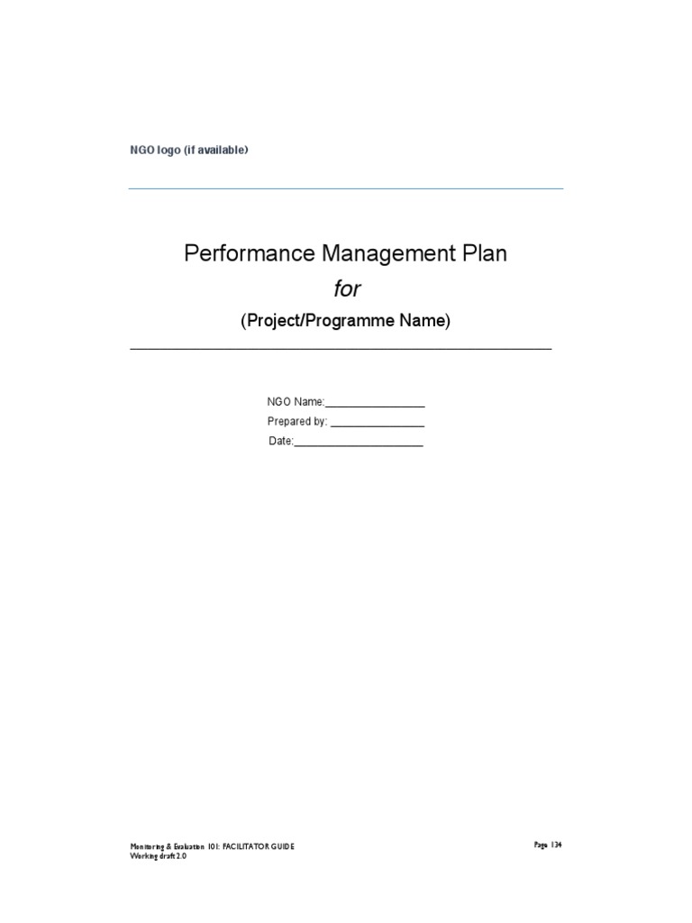 Performance Management Plan PDF | PDF | Performance Indicator | Business