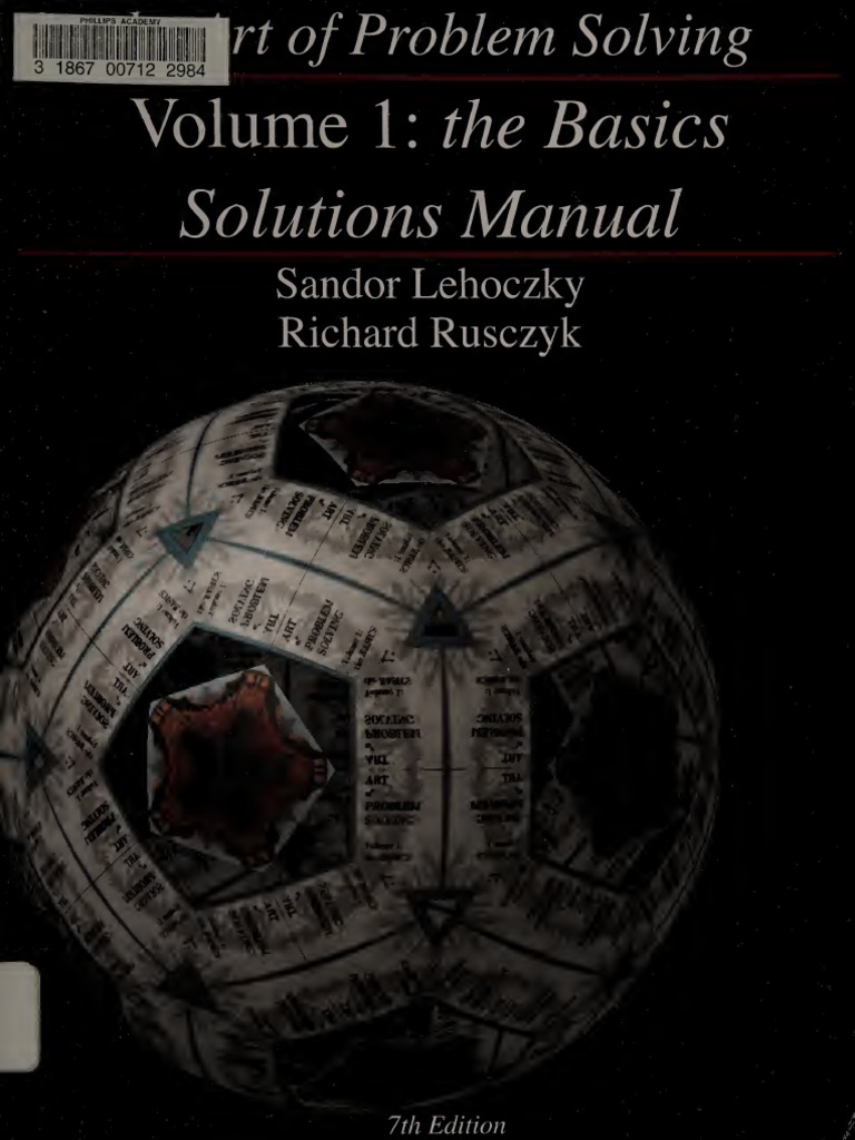 The Art of Problem Solving Vol 1 Solutions | Download Free PDF ...