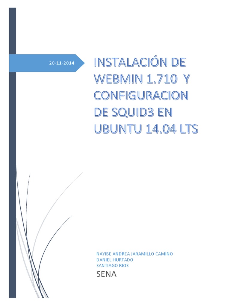 Manual de Instalacion Del Webmin y Squid | PDF | Cortafuegos ...