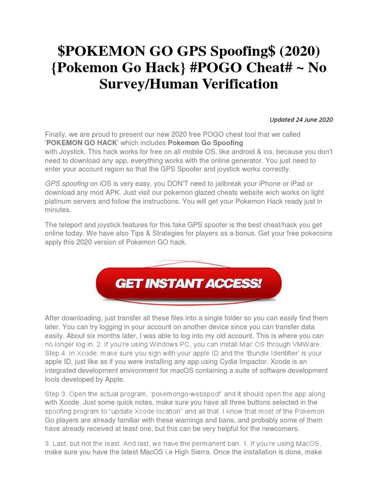 An overview of a Pokemon Go spoofing tool and warnings about account ...