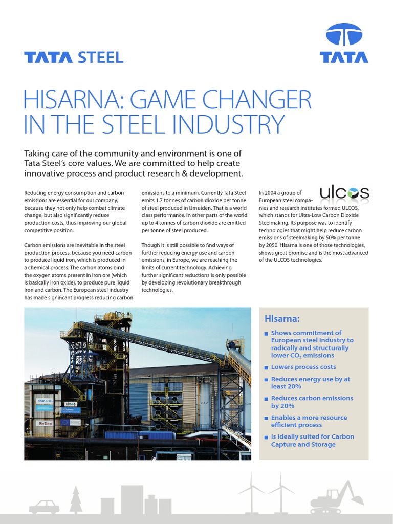 Hisarna Factsheet | PDF | Steelmaking | Steel
