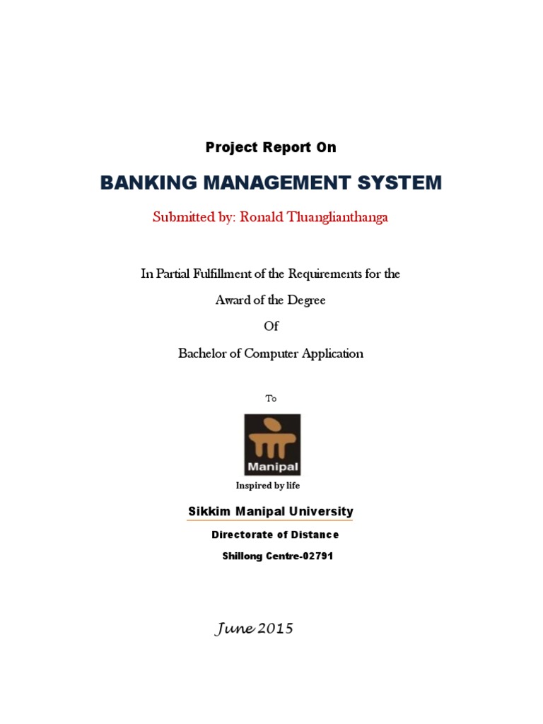 Banking Management System VB Project | PDF | Sql | Windows 7