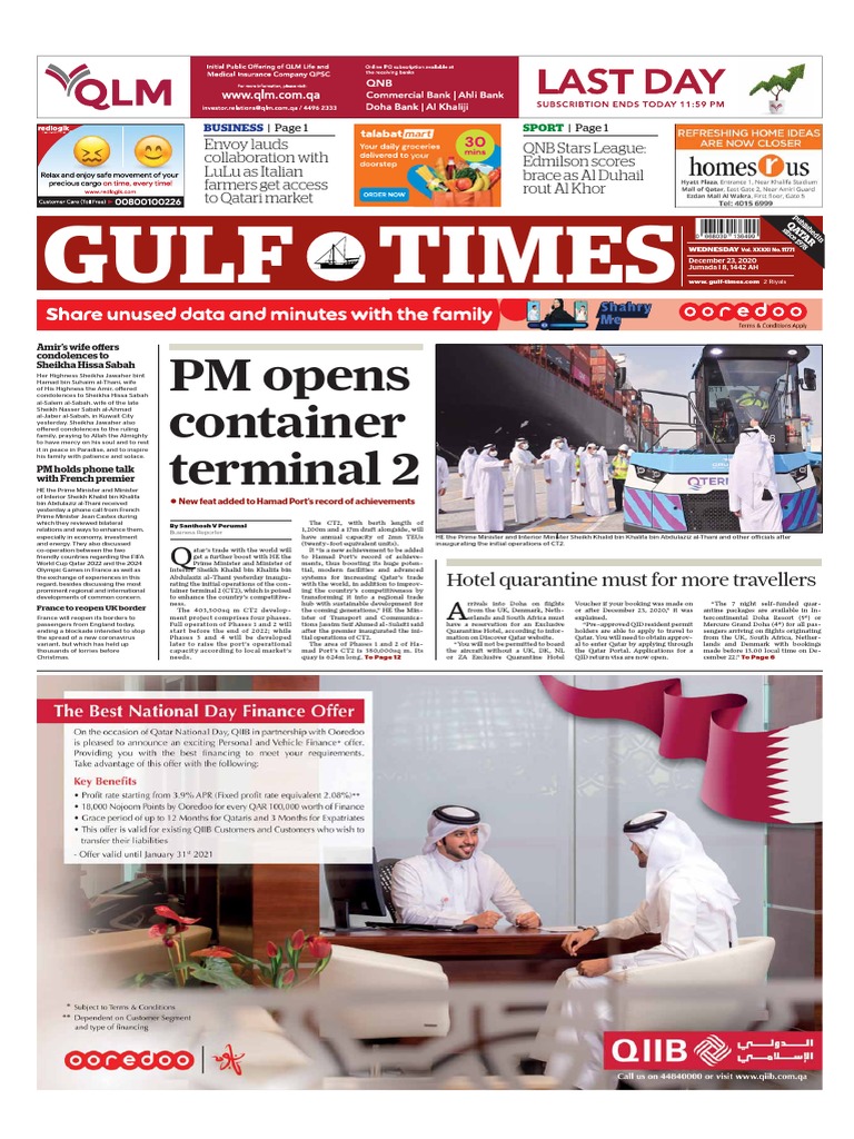 Gulf Times PDF | PDF | Qatar | Russia