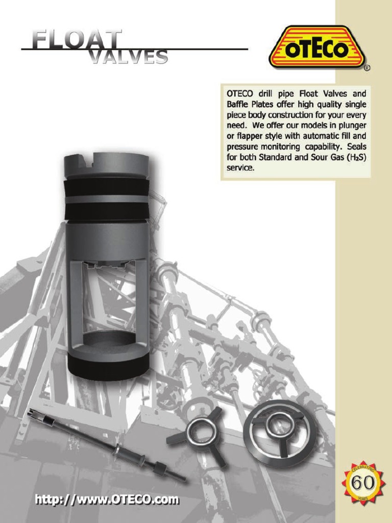 Oteco Float Valve Product Brochure | PDF