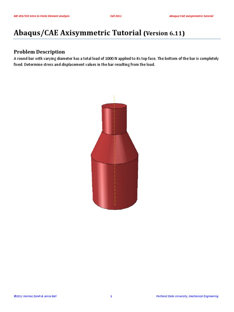 Axisym Tutorial F PDF | PDF | Finite Element Method | Mechanical ...
