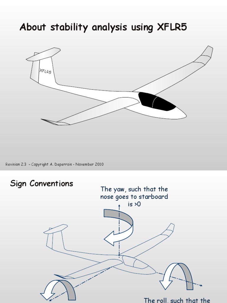 XFLR5 and Stability Analysis | PDF | Flight Dynamics (Fixed Wing ...