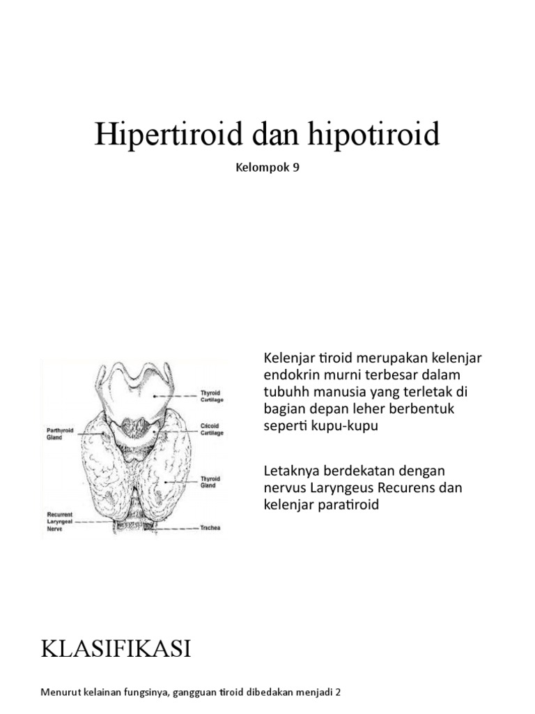 Klasifikasi Hipertiroid dan Hipotiroid | PDF