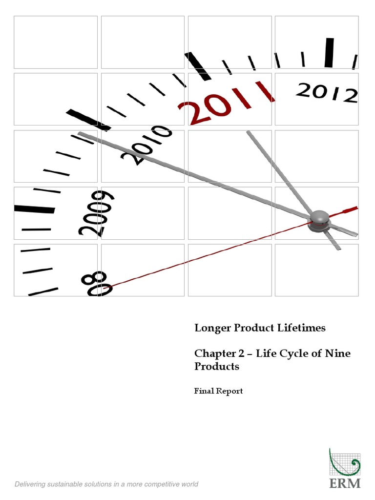 Longer Product Lifetimes. Chapter 2. Life Cycle of Nine Products | PDF ...