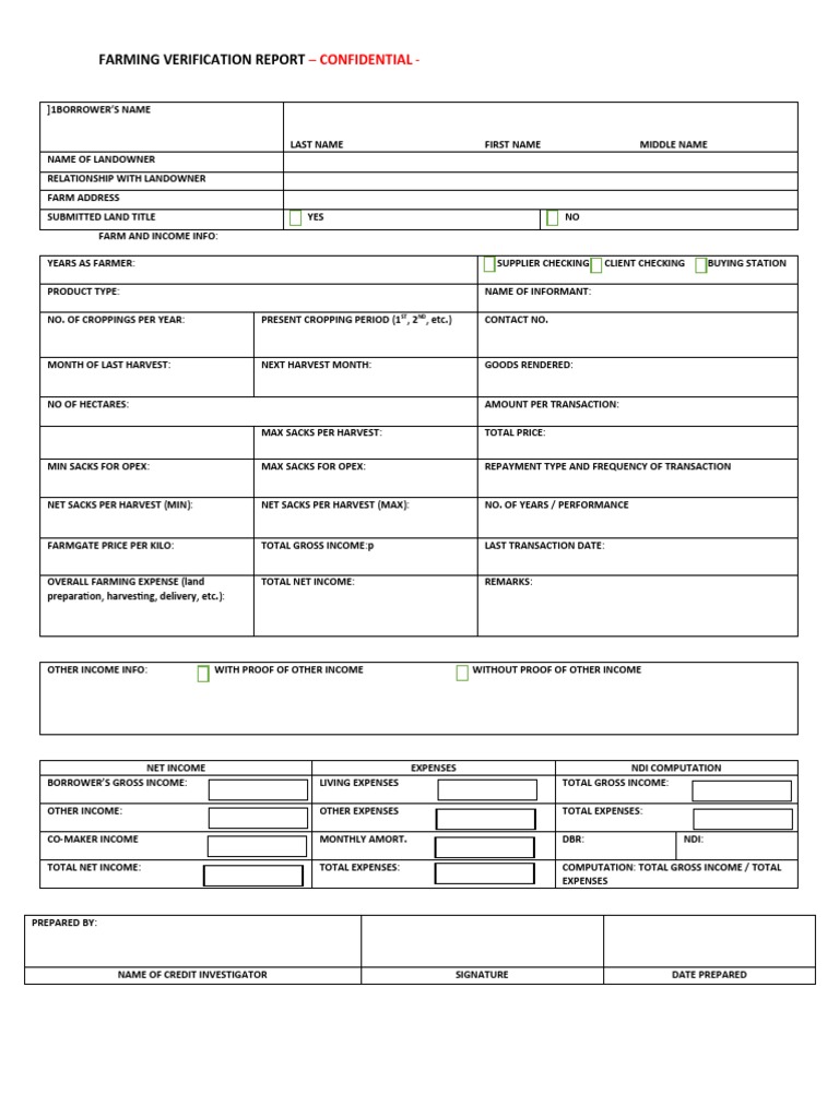 New Farming Verification Report | PDF | Economies | Agriculture