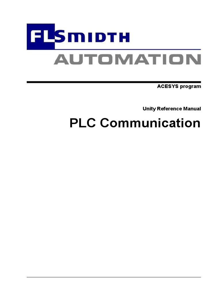 Unity 14 PLC Communication | PDF | Programmable Logic Controller ...