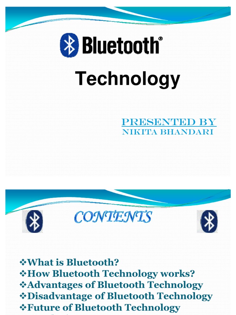 Bluetooth | PDF | Bluetooth | Telecommunication