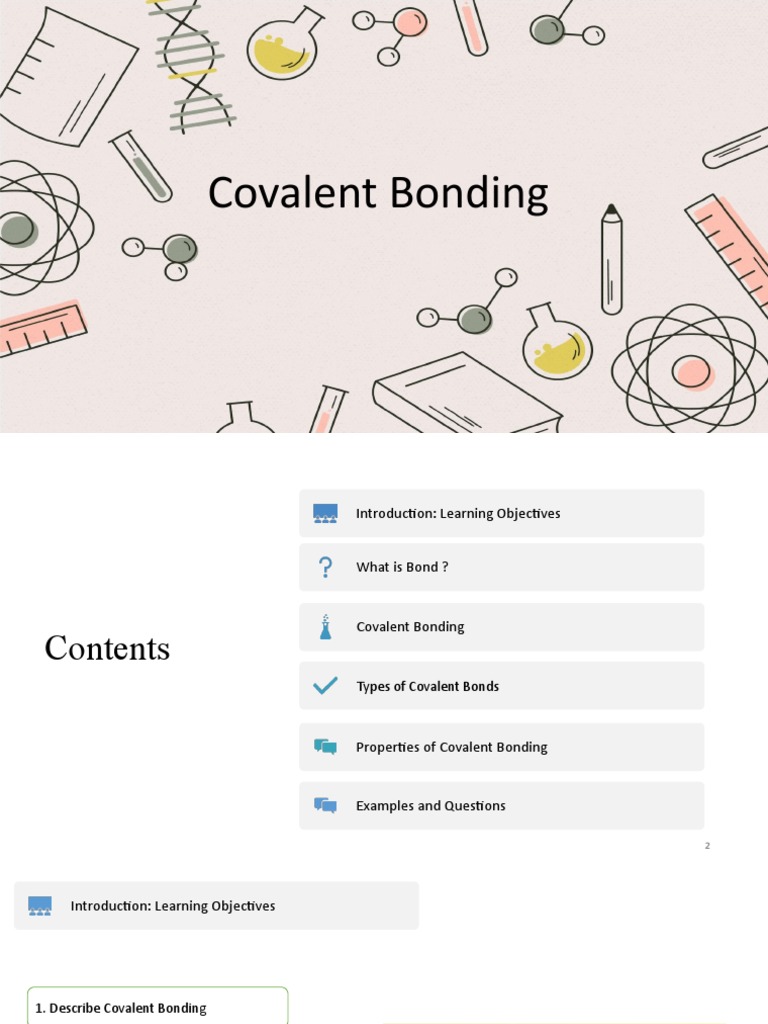 Covalent Bonding | PDF | Chemical Bond | Covalent Bond