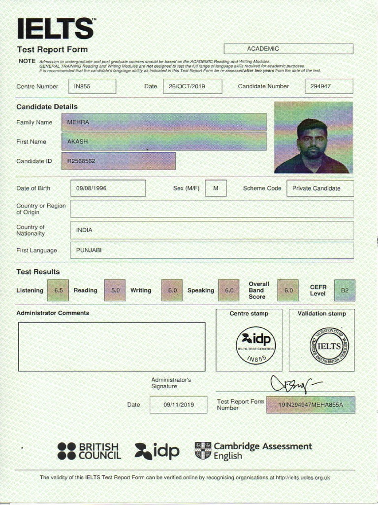 Akash Mehra Ielts TRF | PDF