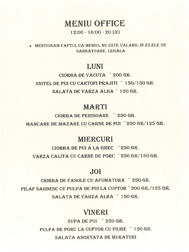 Ivans Meniul Zilei Office | PDF