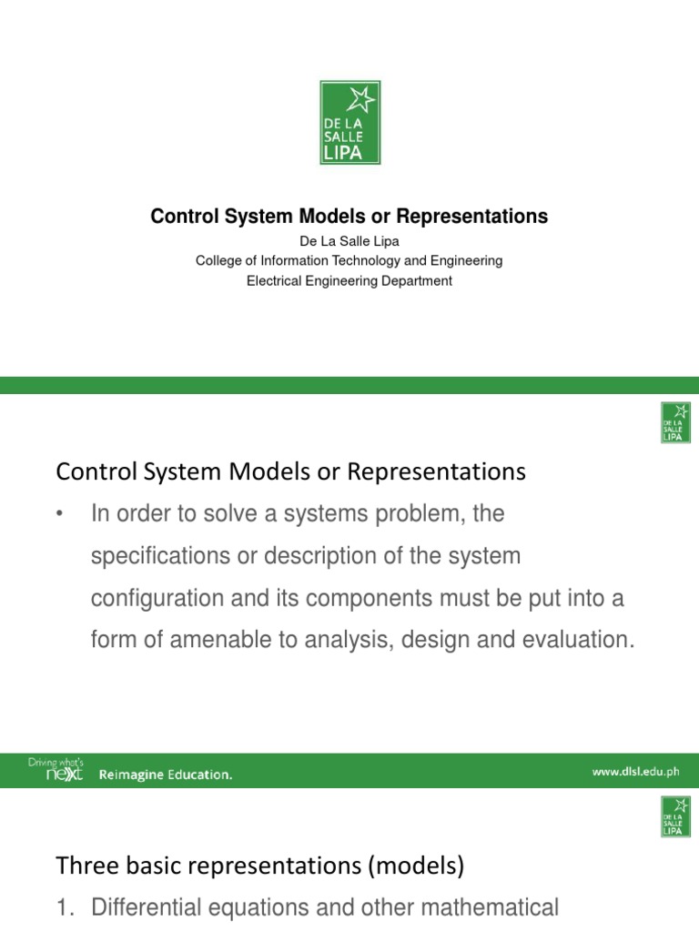 Control System Models or Representations | PDF