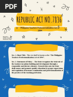 RA 7836 Ethics For Teachers | PDF