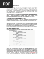 Struktur Kondisi Switch Case Dalam Bahasa C | PDF