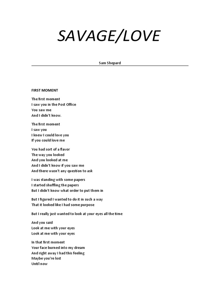 Savage - Love | PDF