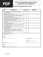 JAPL-F-TE-001-Dewatering Pump Inspection Checklist | PDF
