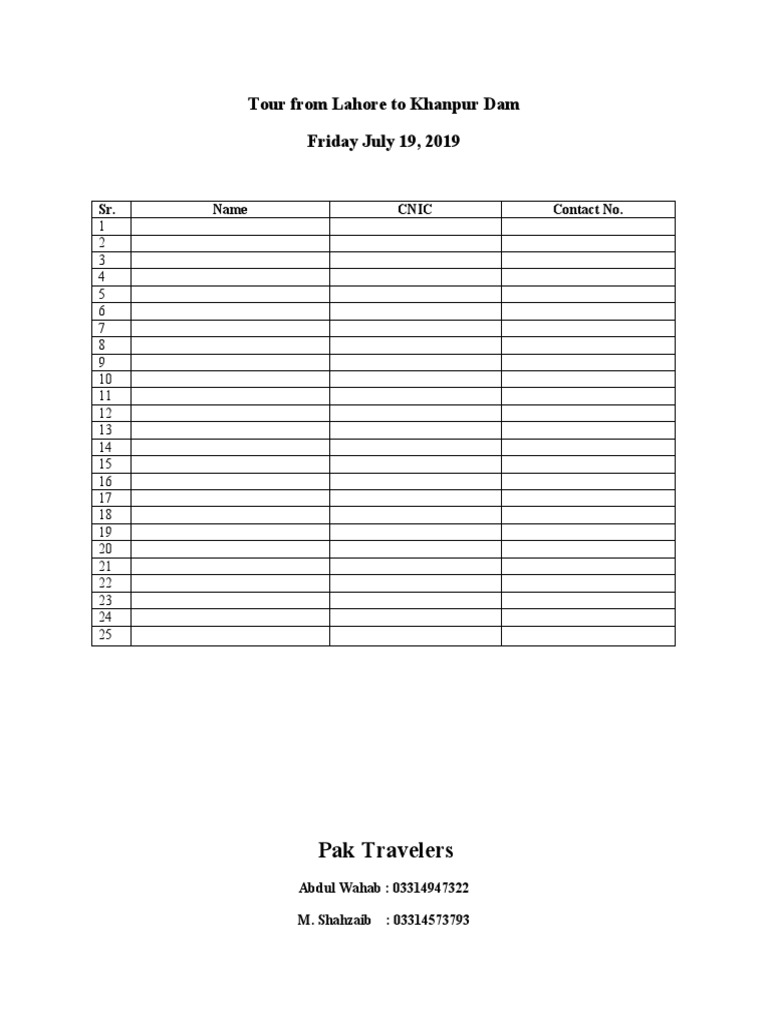 Information Form | PDF