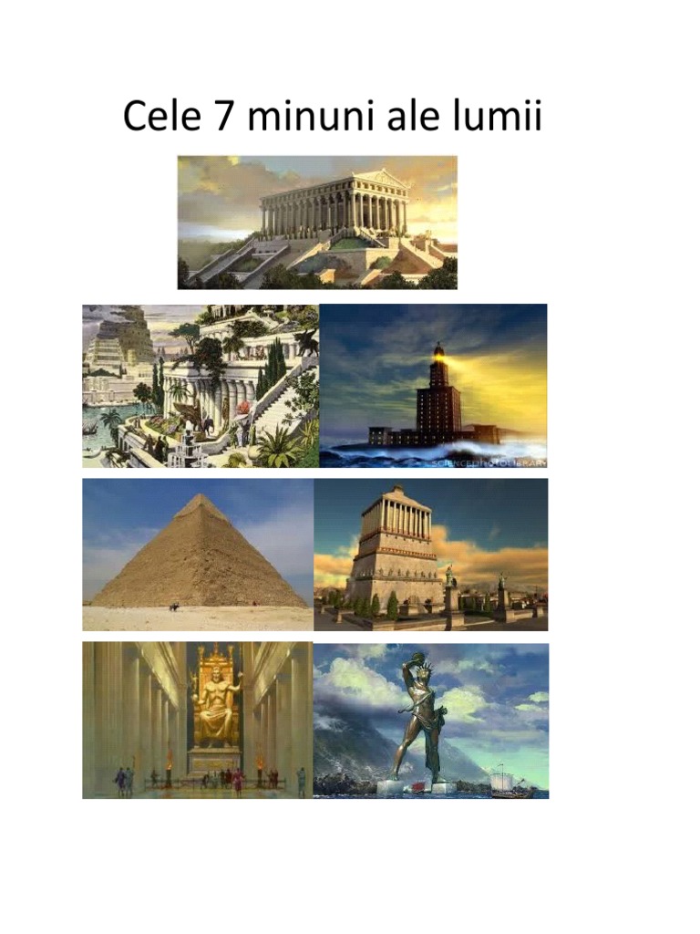 Cele 7 Minuni Ale Lumii | PDF