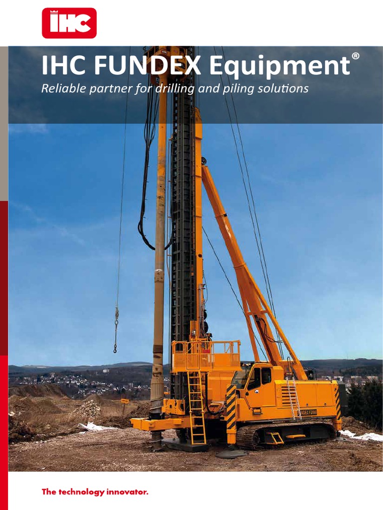 IHC FUNDEX UK Gen. Brochure New | PDF | Drilling Rig | Deep Foundation