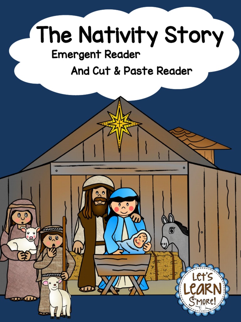 The Nativity Story: Emergent Reader and Cut & Paste Reader | PDF ...