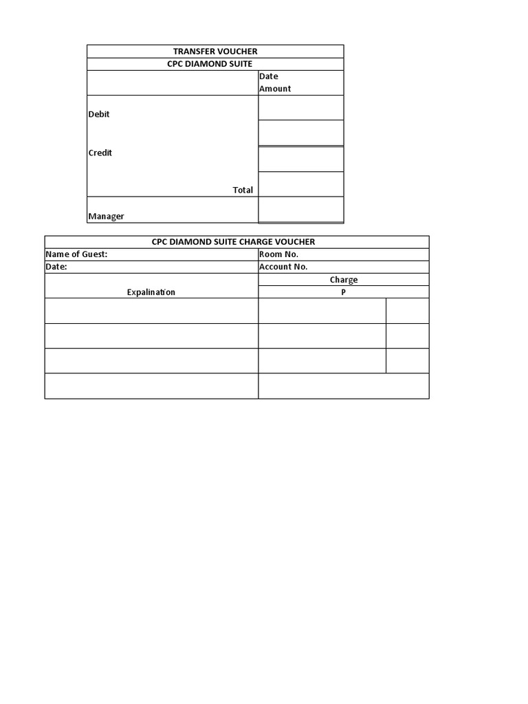 Transfer Charge Voucher | PDF
