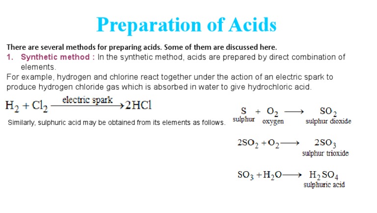 Preparation of Acids | PDF