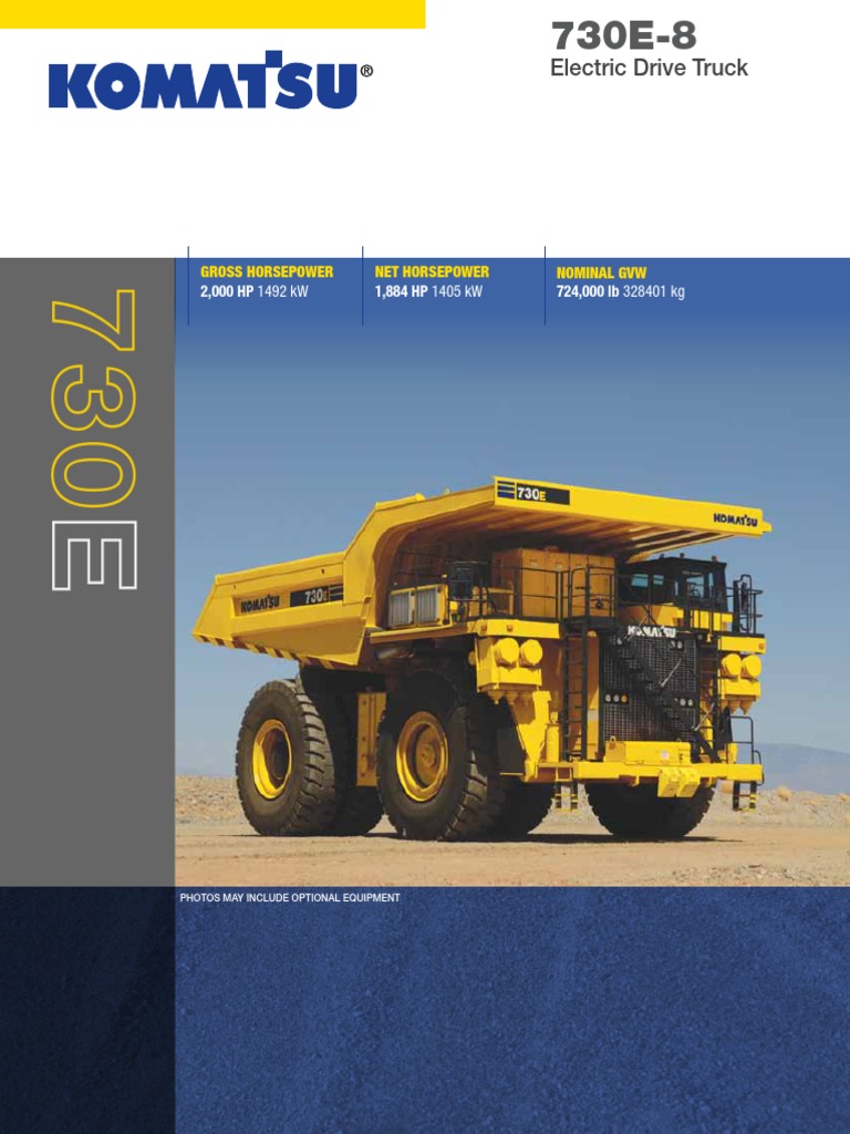 Komatsu 730e PDF | PDF | Horsepower | Brake
