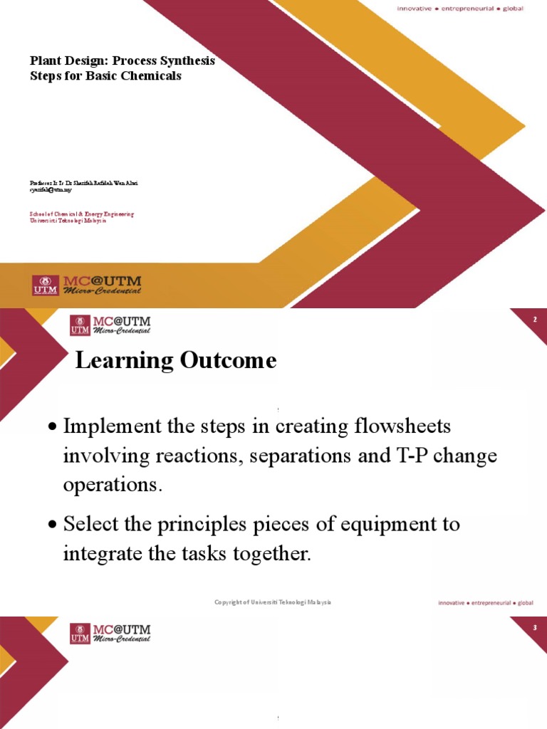 Lecture Note 5 Key Synthesis Steps (SRWA) | PDF | Ethylene | Chlorine