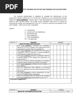 1.3 SWBL Evaluation Form-2 | PDF | Applied Psychology | Behavior Modification