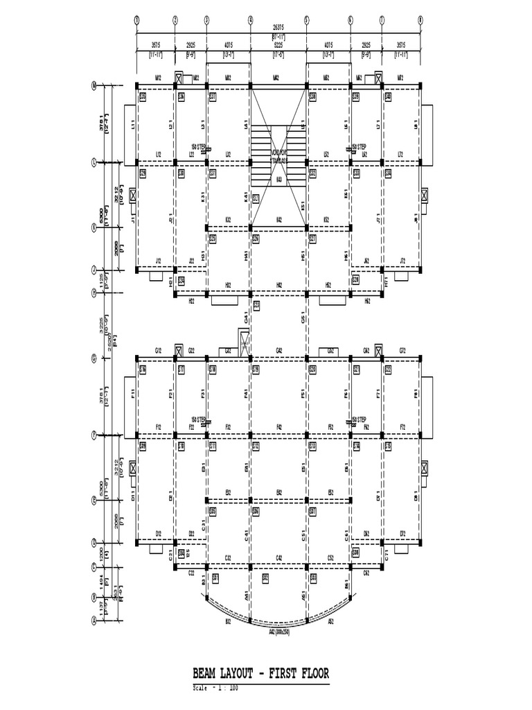 1st Floor Beam Layoutl | PDF