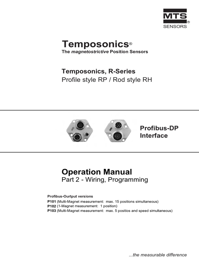 Temposonics: Operation Manual | PDF