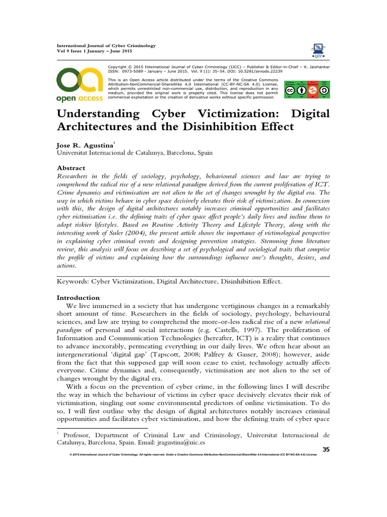 Understanding Cyber Victimization Digita | PDF | Criminology | Crime ...
