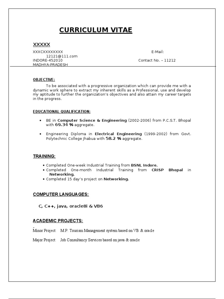 A Well-Rounded CV: Showcasing Educational Qualifications, Skills ...