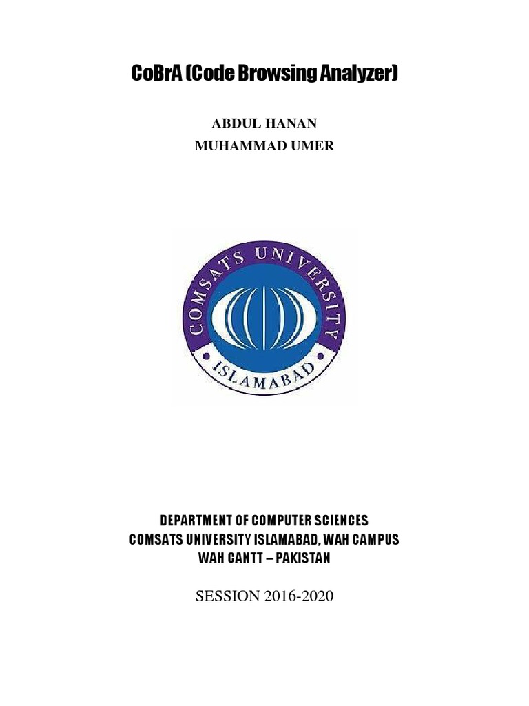 CoBrA (Code Browsing Analyzer) PDF | PDF | Use Case | Class (Computer ...