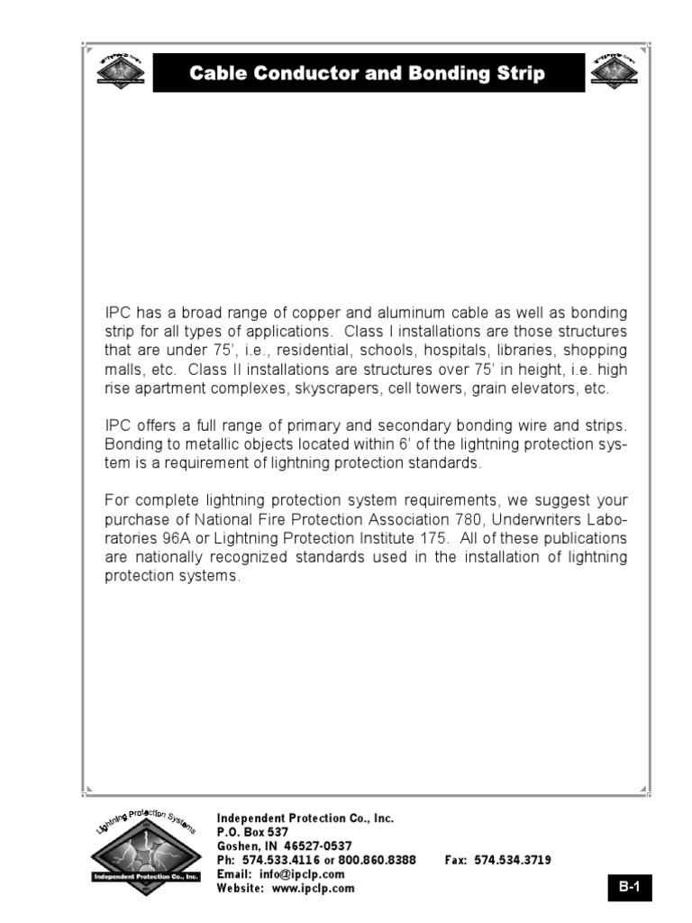 Cable Conductor and Bonding Strip | PDF | Wire | Rope