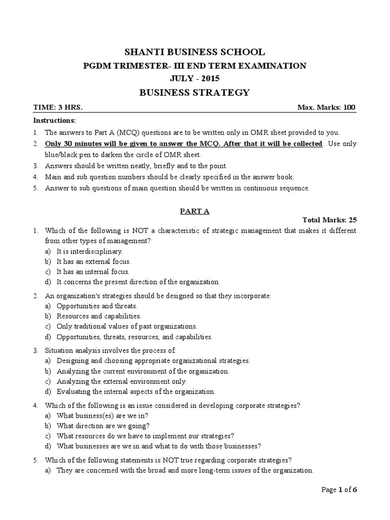 Business Strategy - T3 | PDF | Competitive Advantage | Strategic Management